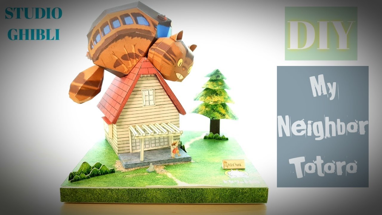 DIY My Neighbor Totoro Papercraft/ DIY Studio Ghibli/ DIY Totoro ...