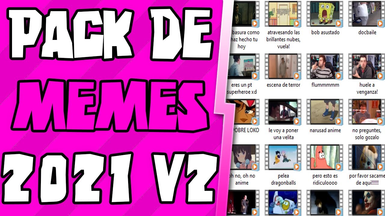 PACK DE MEMES PARA EDITAR VIDEOS V2 2021 - YouTube