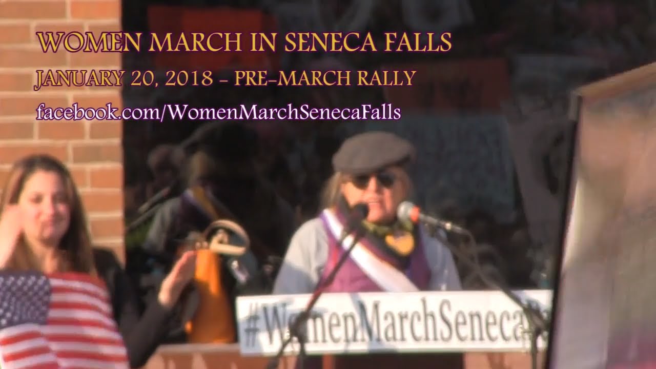 Women March in Seneca Falls .::. Pre-March Rally on 1/20/18 - YouTube