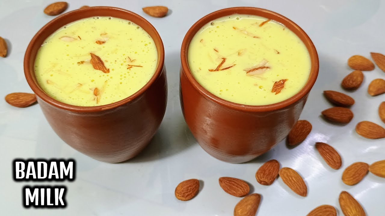 Badam Milk | Badam Palu | Summer Drink Recipes | Summer Special Recipes ...