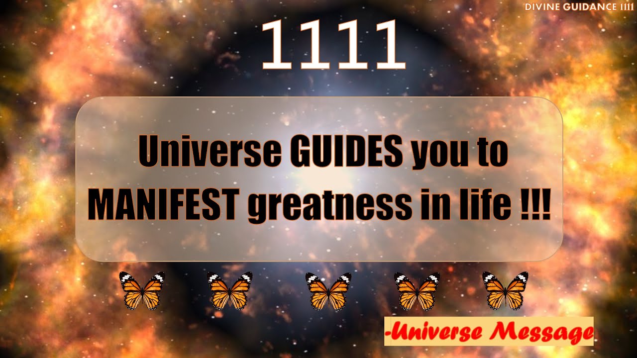 The Universe GUIDES You to Manifest GREATNESS in Your Life?🦋Universe ...