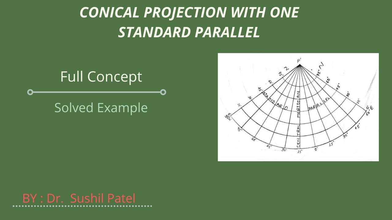 GEOGRAPHY PRACTICAL CONICAL PROJECTION WITH ONE STANDARD PARALLEL geography-practical-conical-projection-with-one-standard-parallel