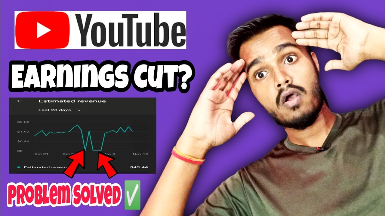 Youtube earnings cut | Youtube ki earning cut kyu ho rahi hai | Youtube earnings cut problem ...