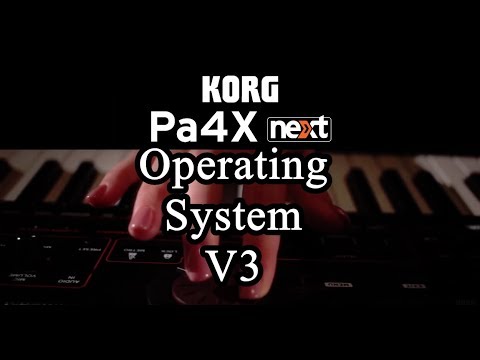 Korg Pa4X NEXT - Operating System - OS V3 - YouTube