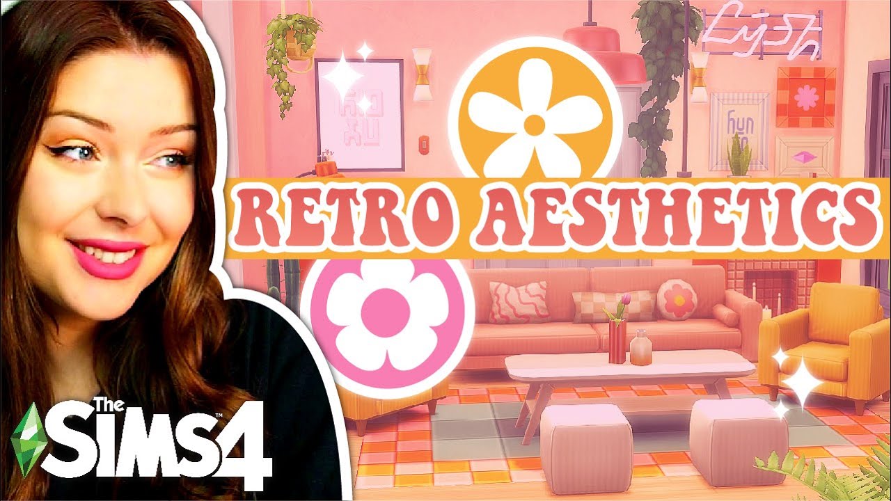 Each Room is a Different RETRO Aesthetic in The Sims 4 - YouTube