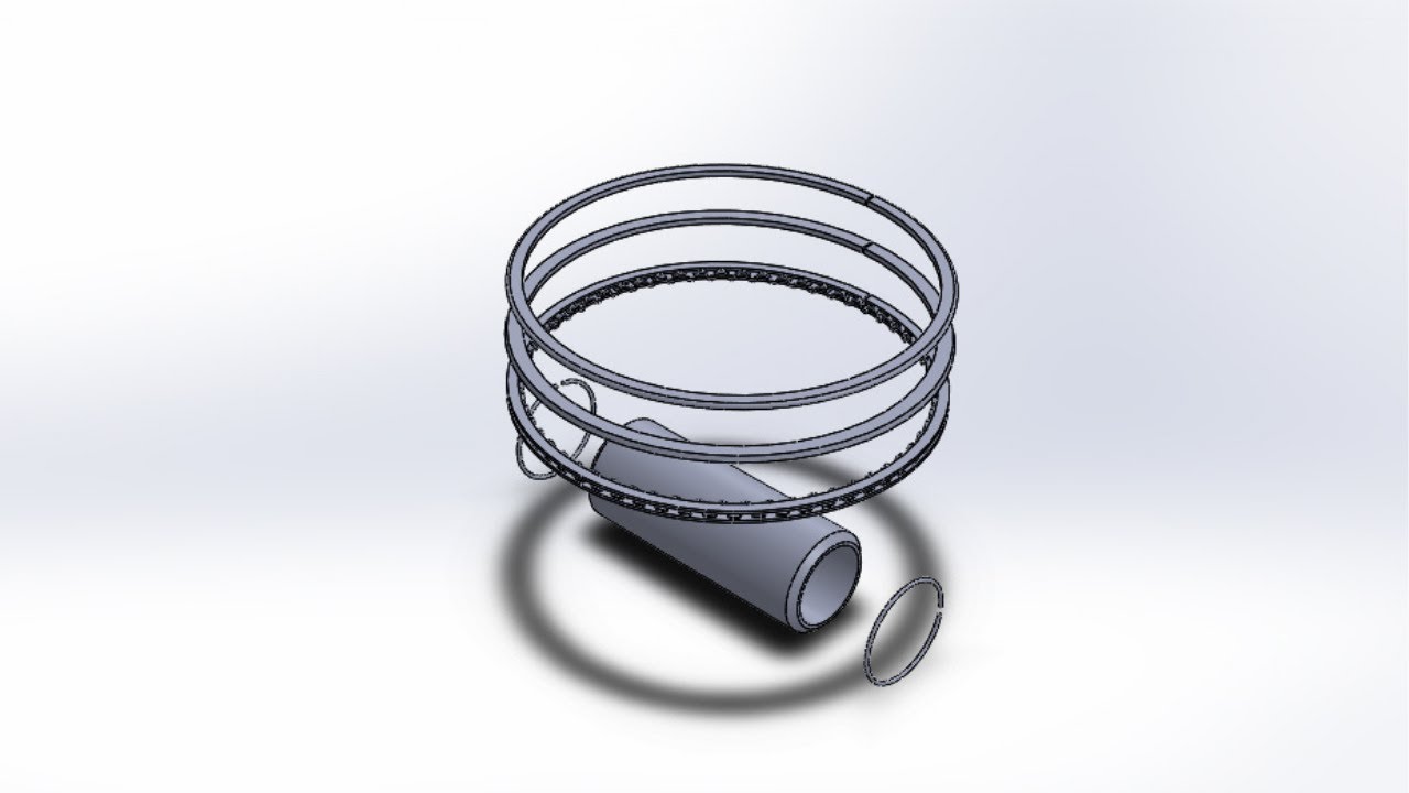 Menggambar Ring dan Pin Piston dengan Solidworks #2 - YouTube