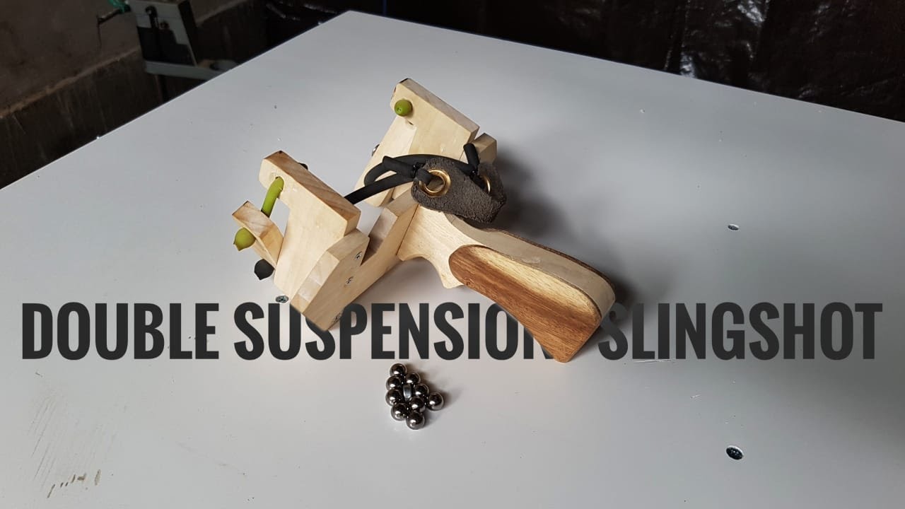 How To Make Powerful Wooden Slingshot with Suspensions.? - DIY - YouTube