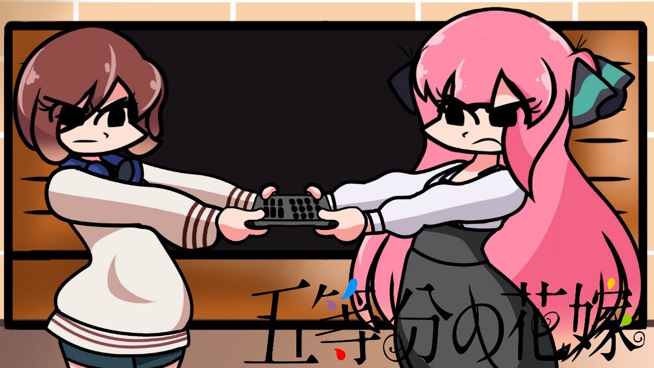 Five Equal Night Funkin': Miku V.s. Nino - Tug O War (53 Miss) | Memi ...