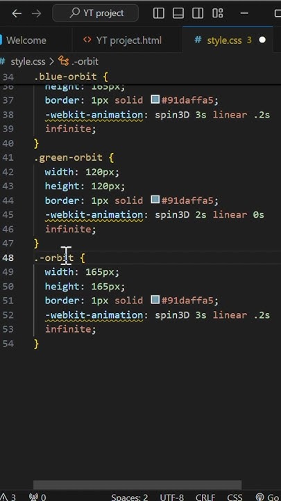Spinner Orbits Html Css Beginner Web Development Tutorial Youtube