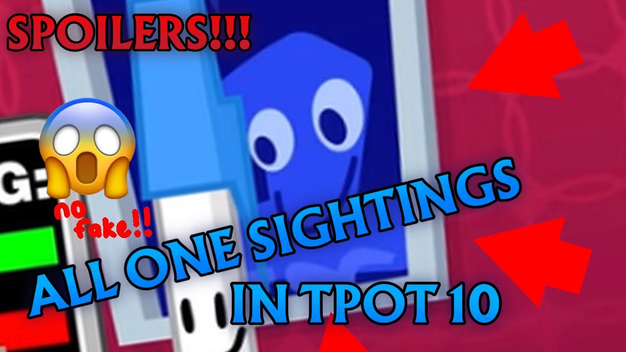 All one sighting in TPOT 10 (SPOILERS!!!) @BFDI - YouTube