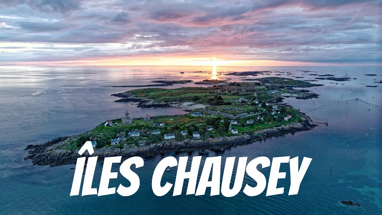 High tides on the Chausey Islands - Paradise for shore fishing! Drone ...