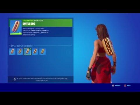 Duffle Dog Backbling The Brat Bundle New Fortnite Backbling - YouTube