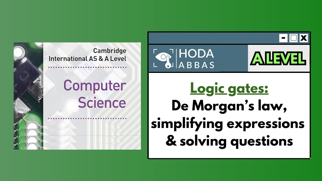 A Level Computer Science: Logic gate - De Morgan’s laws, simplifying ...