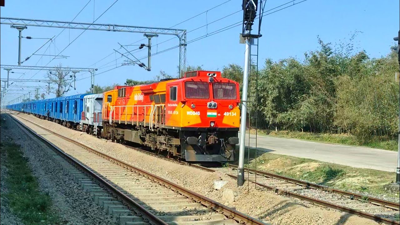 first freight train heavy loaded weight and height - YouTube