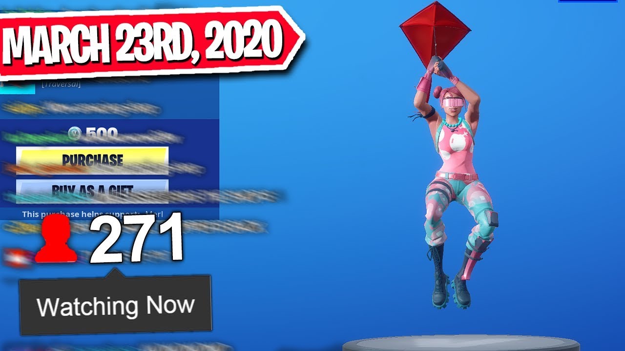 *NEW* KITE EMOTE! - Viewers React To Fortnite Item Shop [March 23rd ...