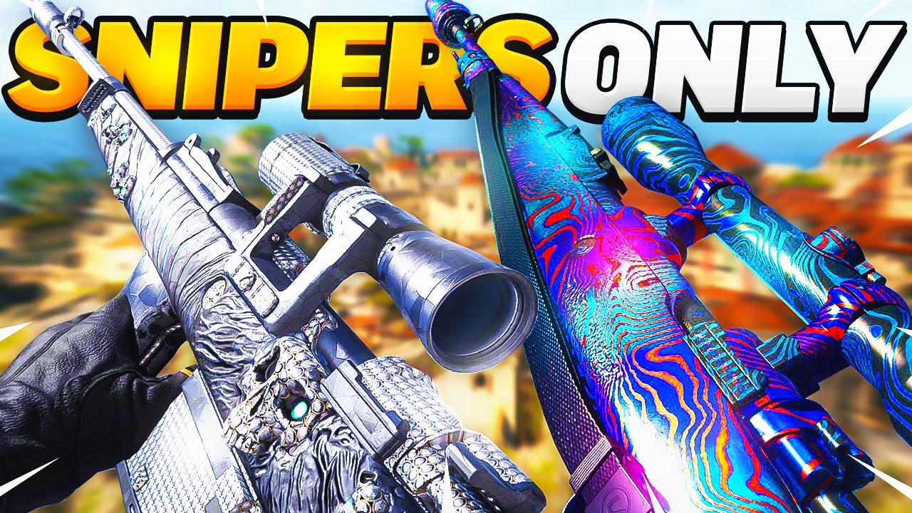 SNIPERS ONLY Challenge with the Two Best Snipers in Warzone - YouTube