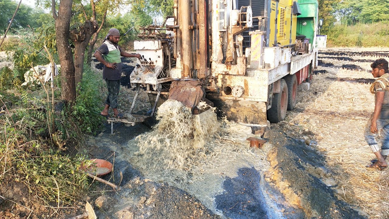 Borewell Drilling - 10 Hp Water Journey 170 Feet Deep Boring | Borewell ...