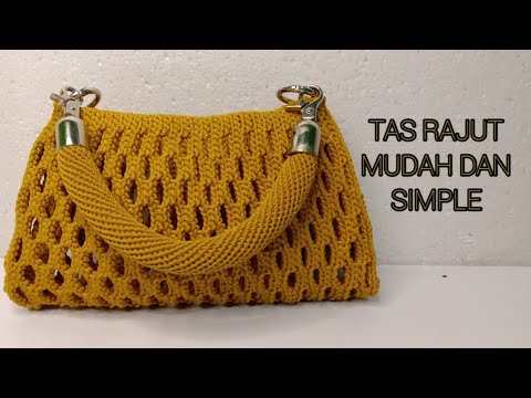 TAS RAJUT MUDAH DAN SIMPLE - YouTube