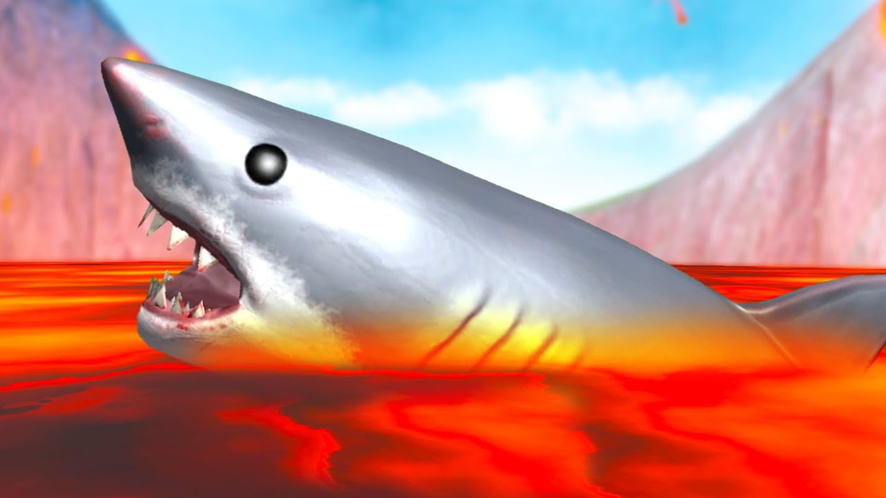 Throwing Sharks Into the New VOLCANO! - YouTube