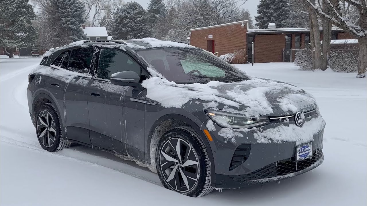 Snow Day With A Volkswagen ID.4 AWD! Here's How It Handles Cold Weather ...