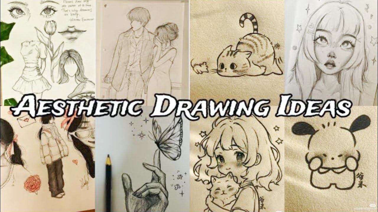 30+cute drawing ideas for beginners #aesthetic #art - YouTube