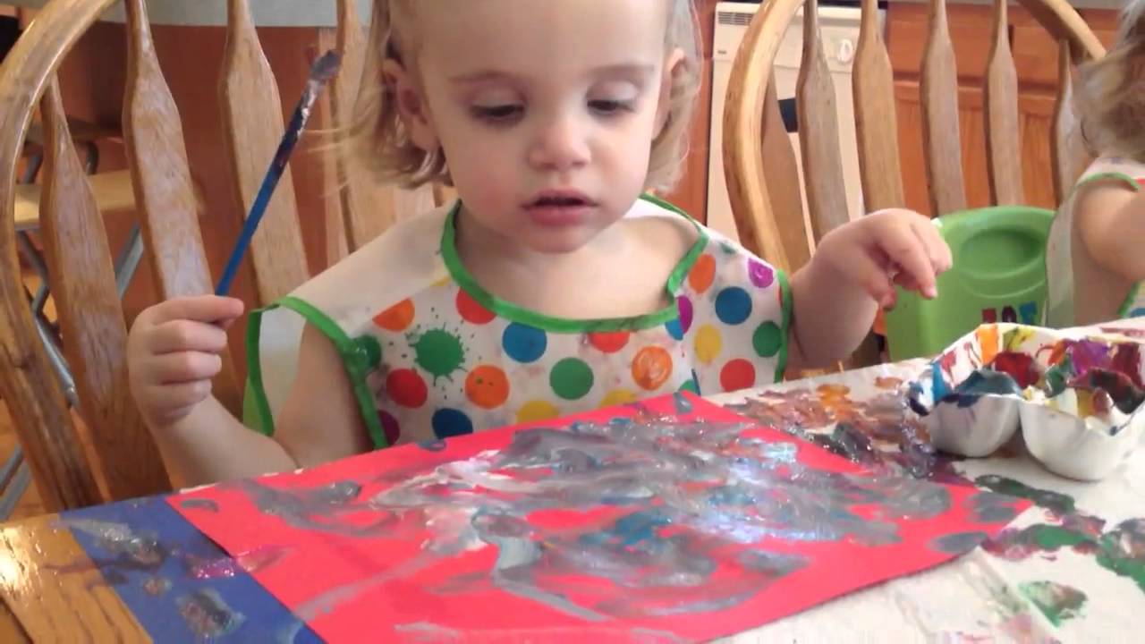 Grace paints! - YouTube