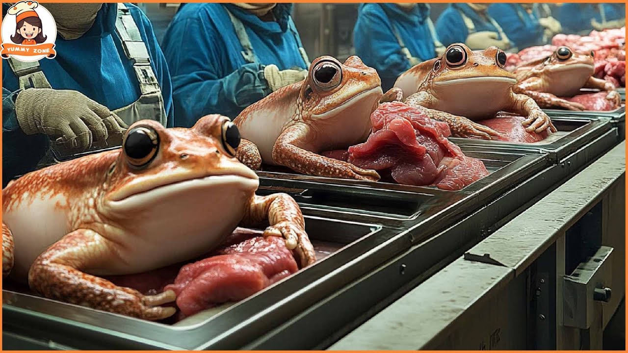 Chinese Frog Farm - How to China raise and process 4 billion Frogs ...