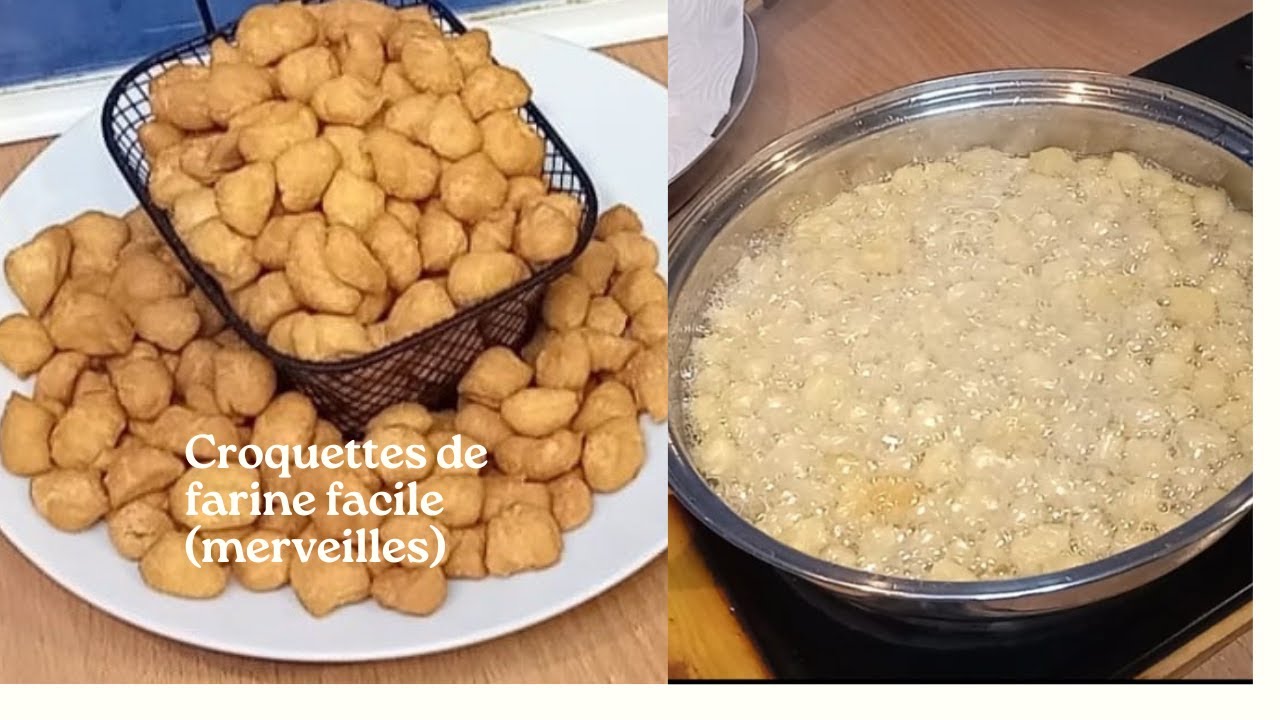Croquettes de Farine Sucrées ou Merveilles | Recette facile - YouTube