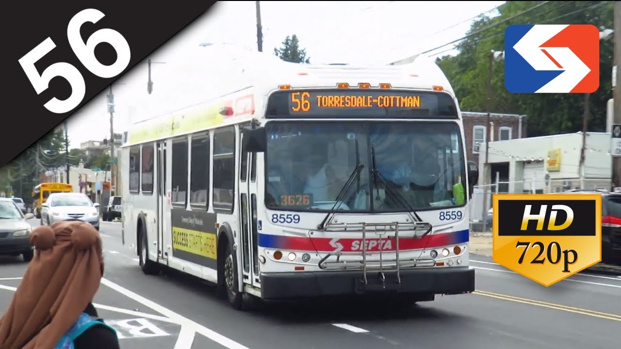 SEPTA Ride: 2011 New Flyer DE40LFR #8539 on Route 56, 23rd-Venango ...