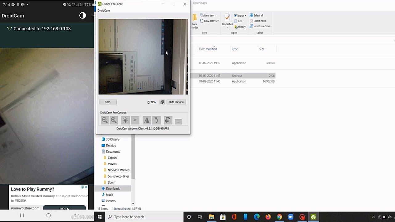 How to use phones camera as computer's webcam. - YouTube