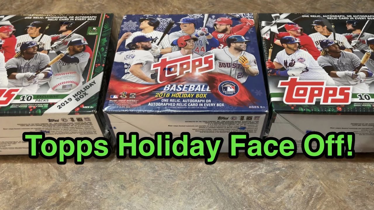 MERRY CHRISTMAS! TOPPS HOLIDAY BOXES IN FACE OFF FRIDAY - YouTube