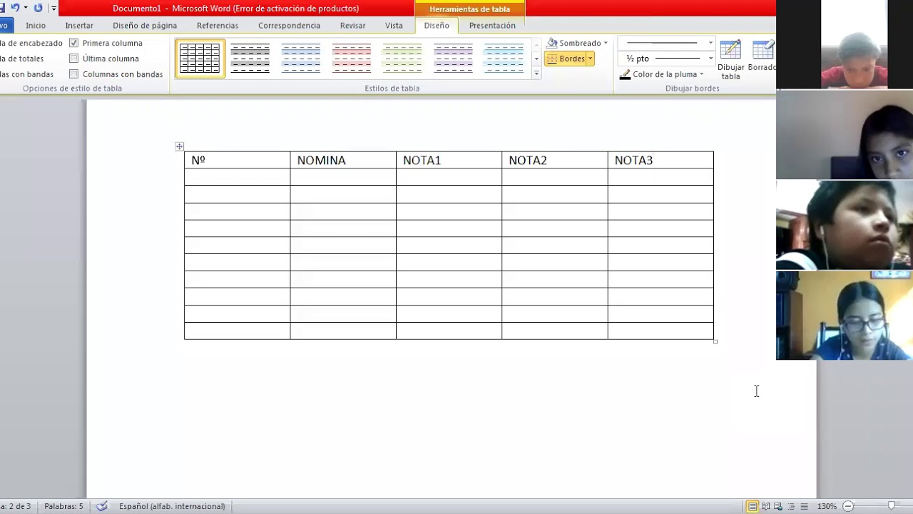 CREAR TABLAS EN WORD - YouTube