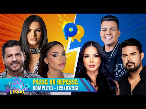 Time Rafinha Viscardi X Banda Magníficos no Passa ou Repassa | Domingo Legal (25/01/26)