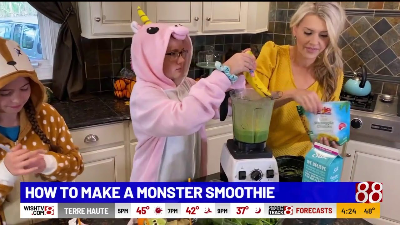 Recipe for Monster Smoothies - YouTube