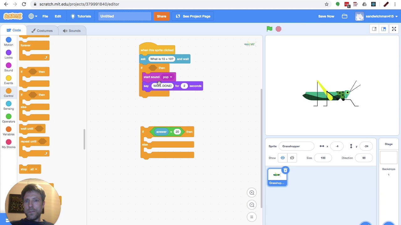 Making a Maths Game on Scratch - Episode 2 - YouTube