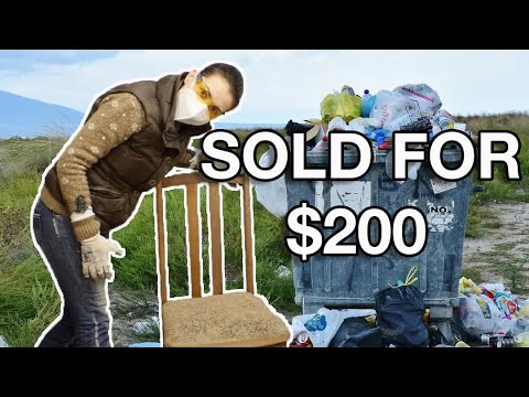 Found in a landfill and made a masterpiece. Furniture restoration ...