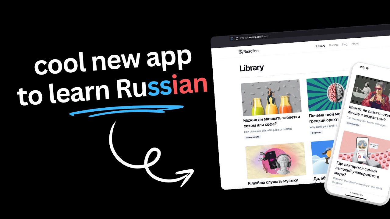 I made an app for learning Russian... - YouTube