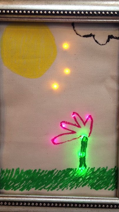 LilyPad Arduino - Flower Frame - YouTube