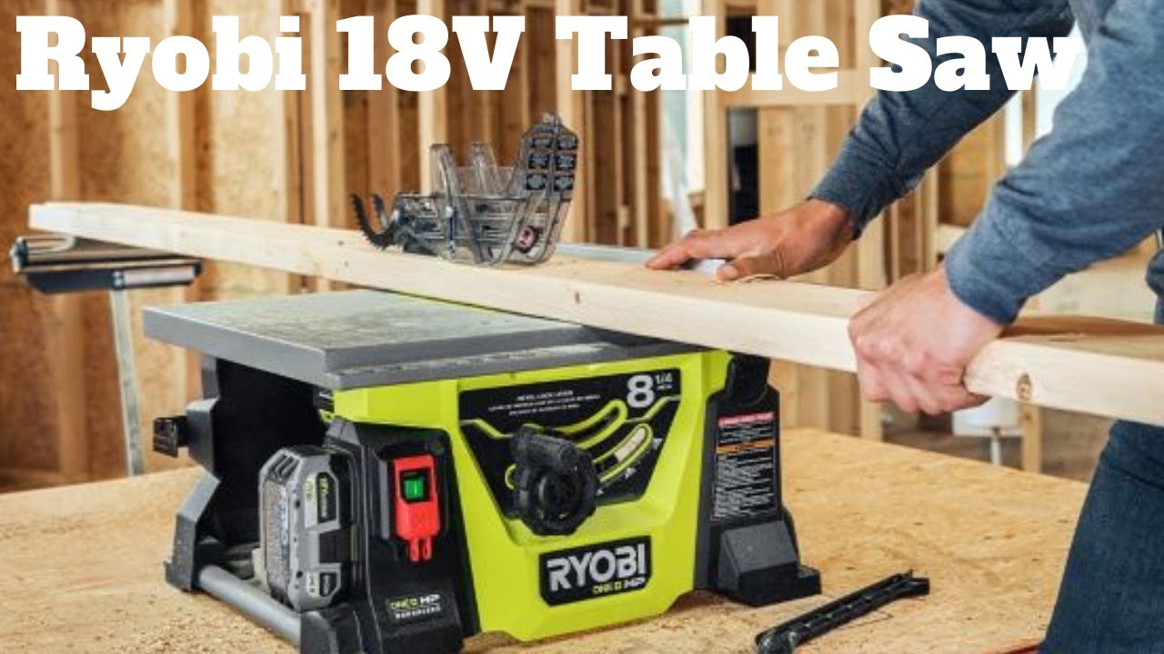Ryobi 18V ONE+ HP Brushless 210mm Table Saw - Bunnings Warehouse - YouTube