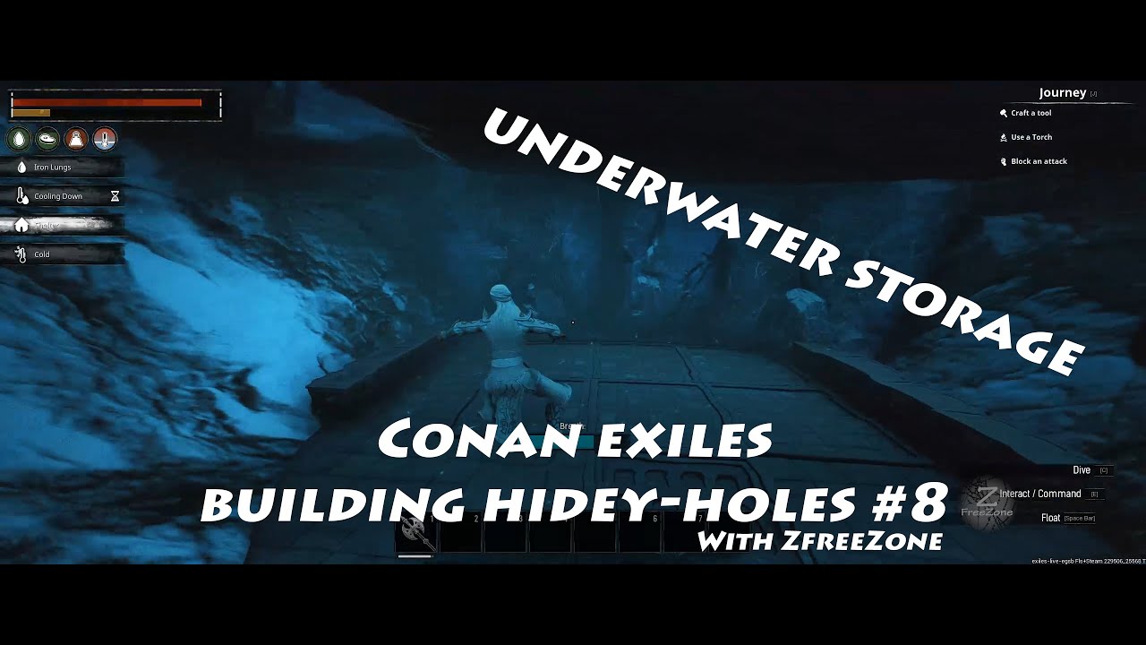 Conan exiles building a hidey-hole for a solo #8 - YouTube