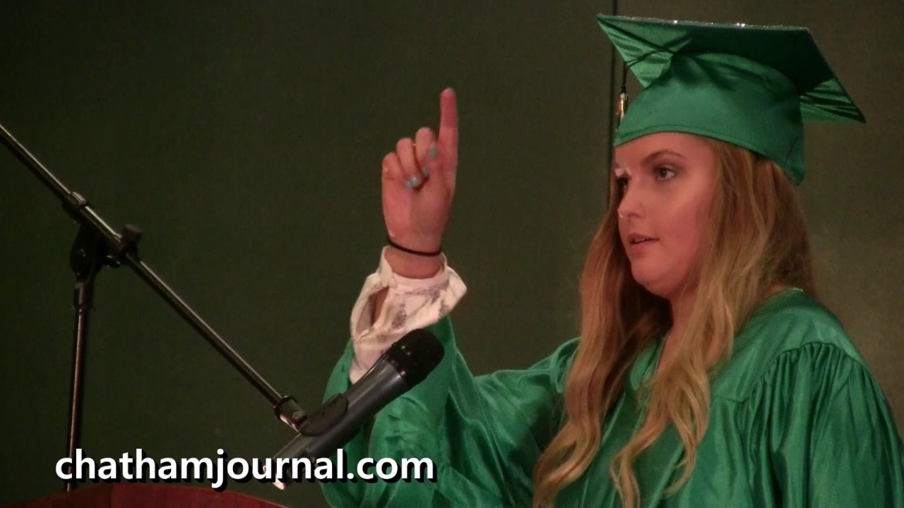 Justina Stewart speaks at Woods Charter School graduation - 6.10.17 ...
