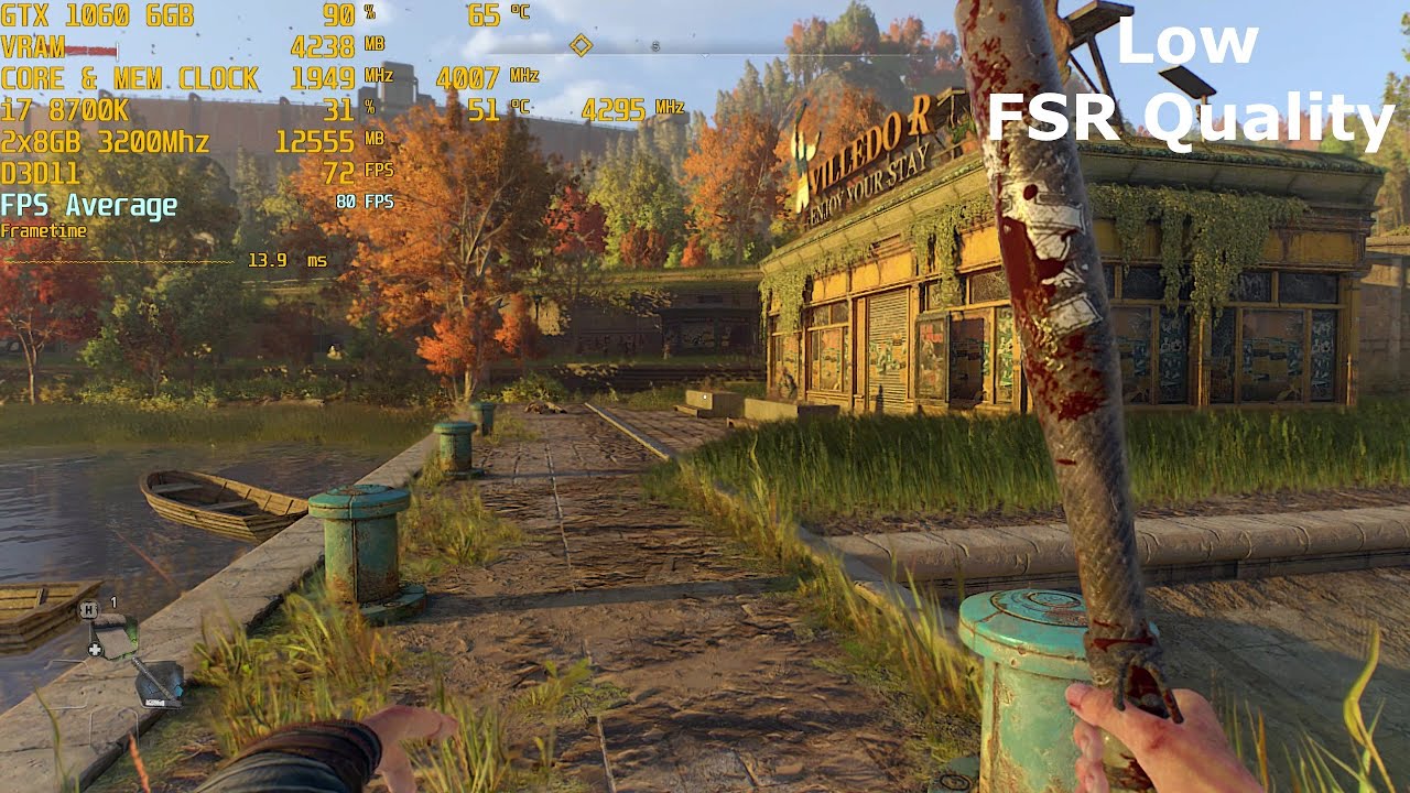 Dying Light 2 - FPS test with FSR - GTX 1060 6GB | i7 8700k [1080p ...