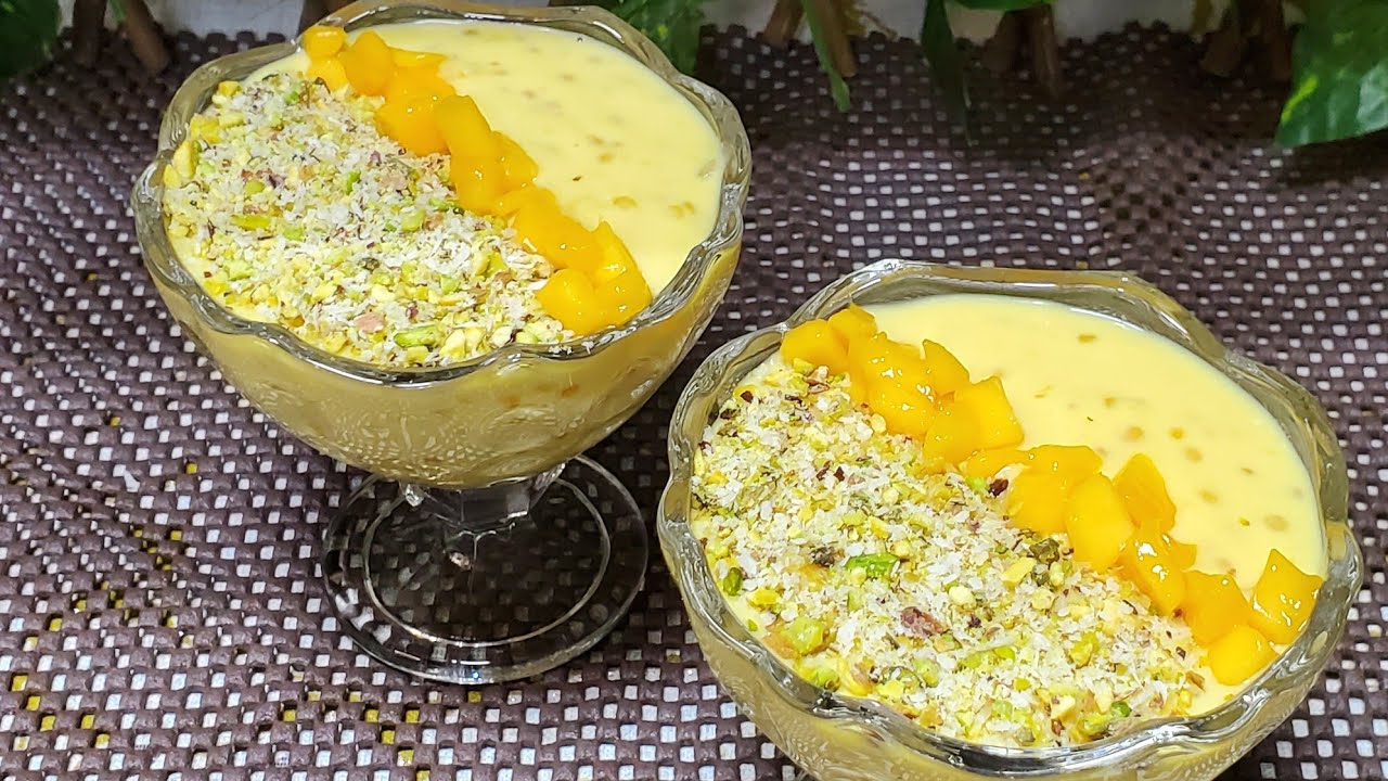 Mango Pudding Recipe || Mango Sago Dana Recipe || New Recipe on YouTube ...