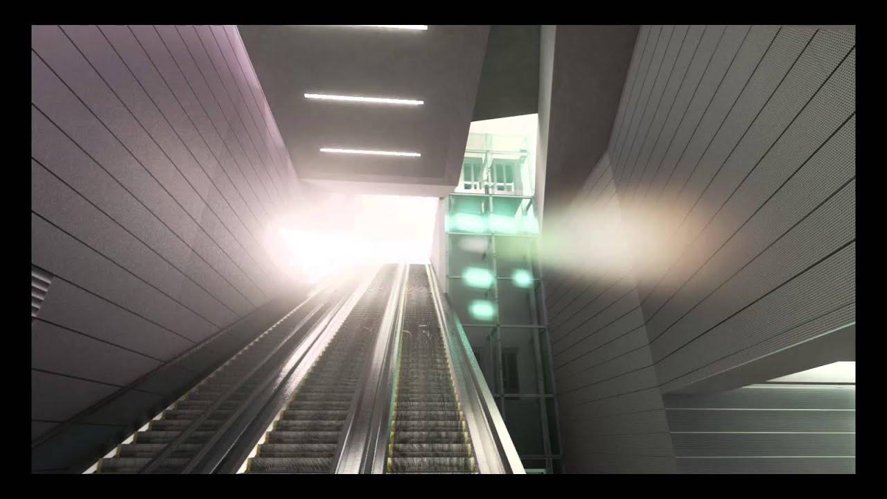 Underground Light Rail Station - YouTube