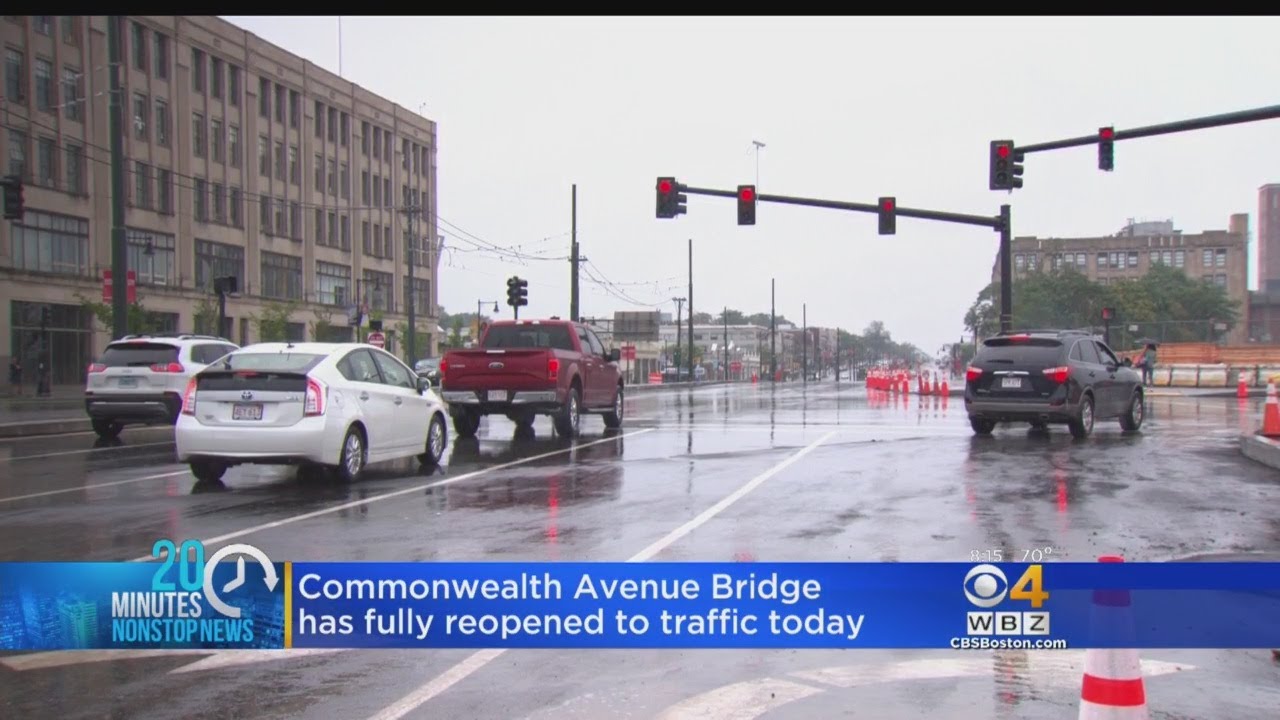 Comm Ave. Bridge Construction Completed On Schedule - YouTube