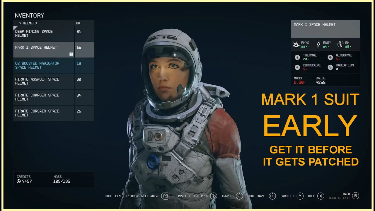 Starfield | How to quickly get the Mark 1 Space Suit Early! - YouTube