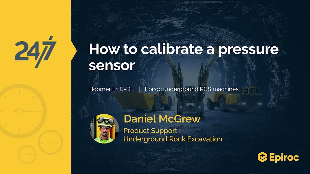 How to calibrate a pressure sensor | Boomer E1 C-DH | Epiroc ...