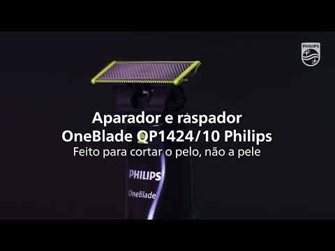 Novo Philips OneBlade: Aparador e Raspador de barba QP1424/10