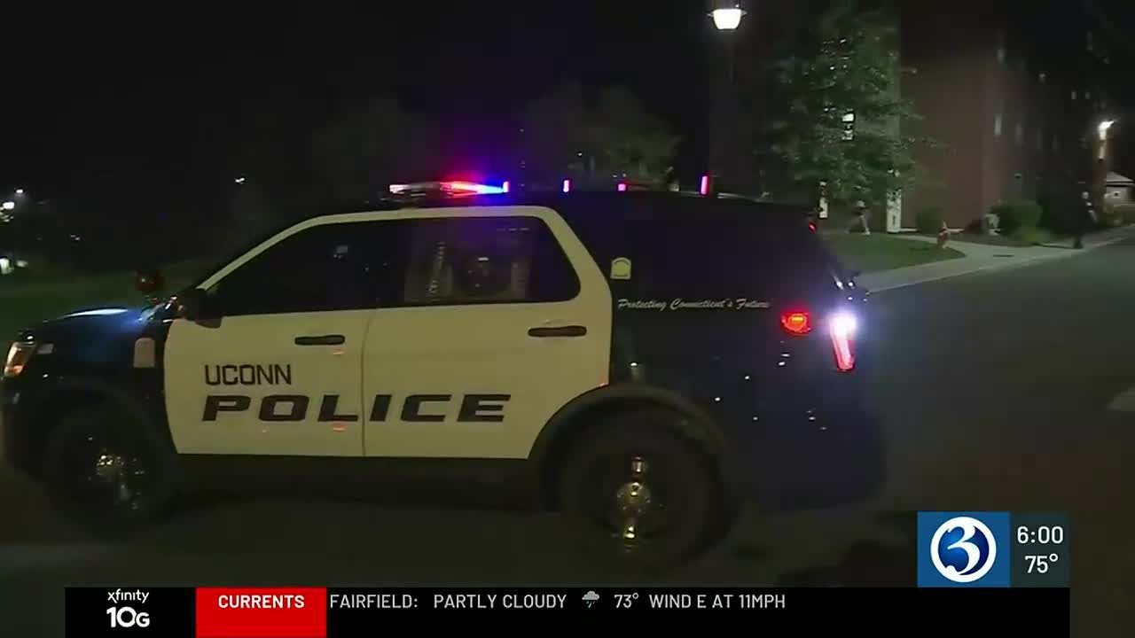 Teen pinned by vehicle at UConn - YouTube