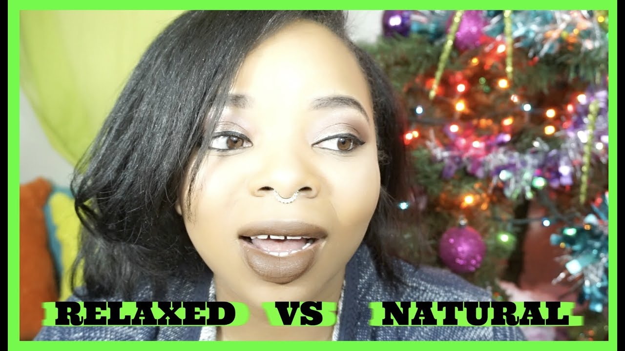 Natural Hair | Relaxed VS Natural Part 1 - YouTube